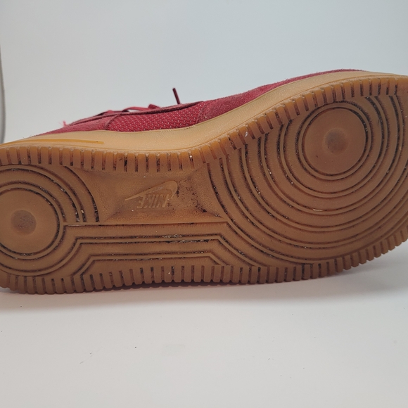 Nike | Shoes | Red Hightop Sneakers With Gum Sole | Poshmark